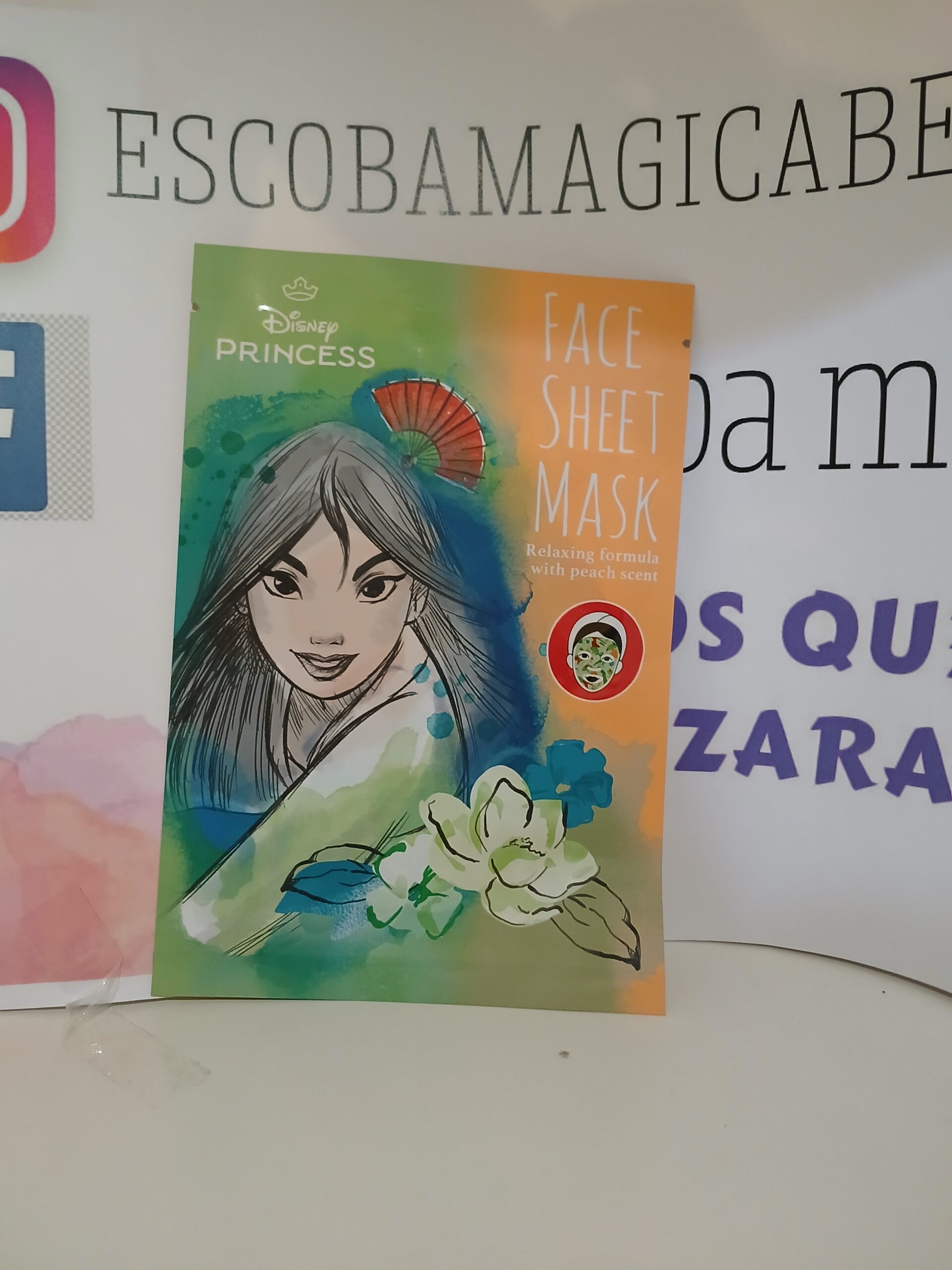 MASCARILLA FACIAL DISNEY MULAN RELAJANTE - La Escoba Mágica | Cosmética ...